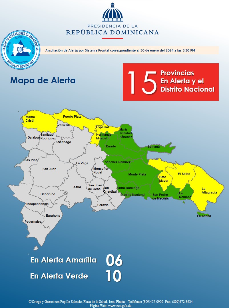 Aumentan A 15 Las Provincias Bajo Alerta Por Sistema Frontal